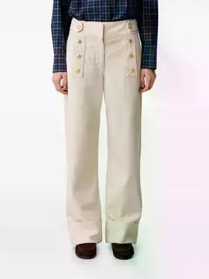 Claudie Pierlot Light Denim Wide-leg Jeans