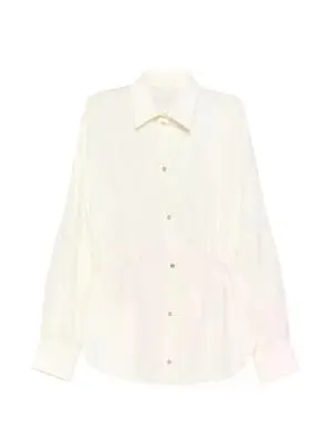 Moncler Logo-patch Long-sleeve Shirt - Neutrals