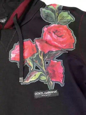 Dolce & Gabbana Rose Patch Hoodie