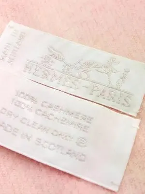 Hermès 2010s Logo-embroidered Scarf