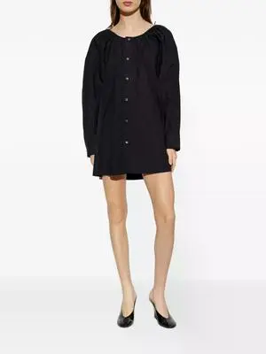 Alexander Wang Off-shoulder Button-up Mini Dress