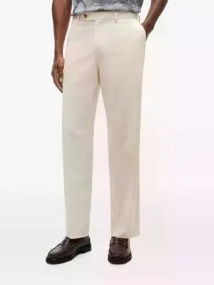 Tommy Hilfiger Pressed-crease Straight-leg Trousers - White