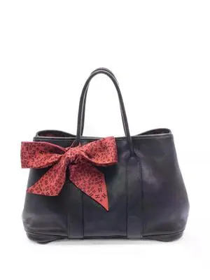 Hermès 2005 Garden Twilly Leather Tote Bag - Black