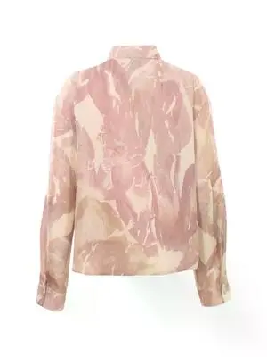 ALYSI Brushed Abstract Print Shirt