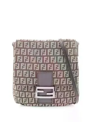 Fendi Zucchino Cross Body Bag - Brown