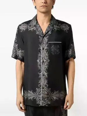 Philipp Plein Baroque-print Bowling Shirt