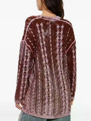 DIESEL® M-elga Cable-knit Diamond-pattern Sweater