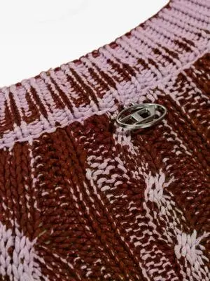 DIESEL® M-elga Cable-knit Diamond-pattern Sweater