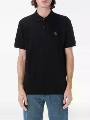 Lacoste Logo-patch Piqué Polo Shirt - Black