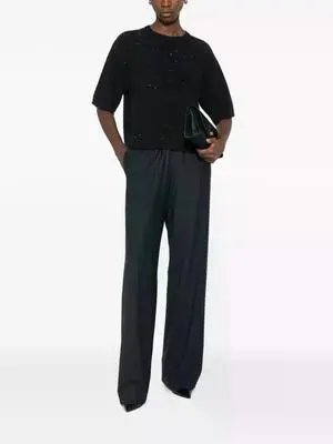 Fabiana Filippi Elasticated Waistband Wide-leg Trousers