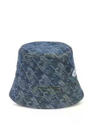 LANVIN Lunar Year Horse-patterned Denim Bucket Hat