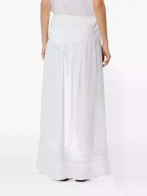 MARANT ETOILE Loraine Embroidered Cotton Skirt