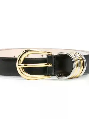 DEHANCHE Hollyhock Mix Buckle Belt - Black