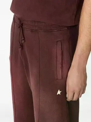 GOLDEN GOOSE Wide-leg Track Pants With Distressed Effect