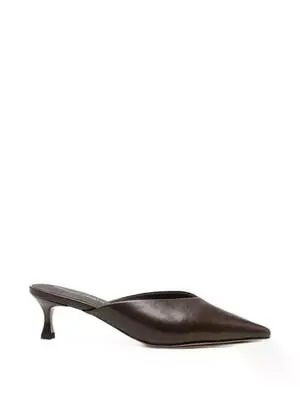 ADRIANNA FERETTI Pointed-toe Mules - Brown