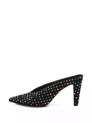 CHRISTIAN LOUBOUTIN Embellished Mules - Black