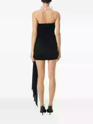 Alexander Wang Ruched Draped Detail Dress - Black