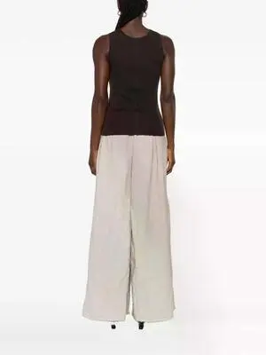 IVORY PARIS Elsa Ribbed-knit Tank Top