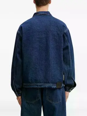 NO PROBLEMO Embroidered Regular Fit Denim Jacket