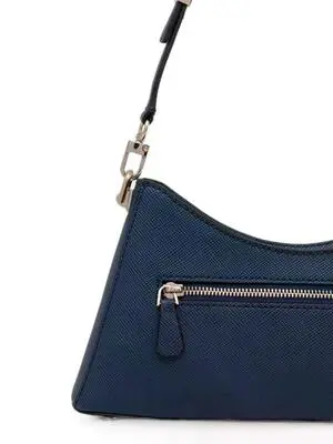 Guess Patsie Logo-plaque Crosshatch-texture Tote Bag