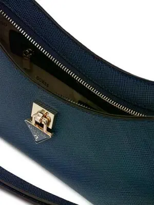 Guess Patsie Logo-plaque Crosshatch-texture Tote Bag