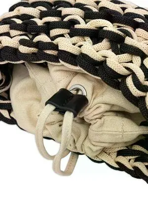 BENETTON Woven Design Tote Bag