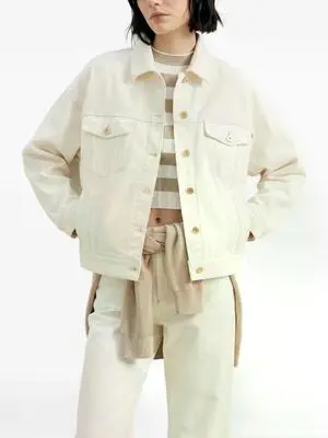 Brunello Cucinelli Button-up Denim Jacket - Neutrals