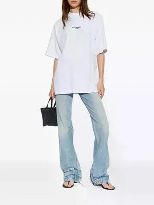 Alexander Wang Logo-print Crew-neck T-shirt - White