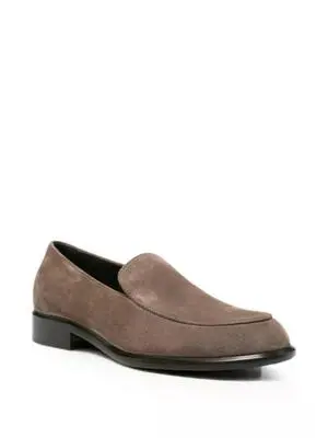 Khaite Suede Slip-on Loafers