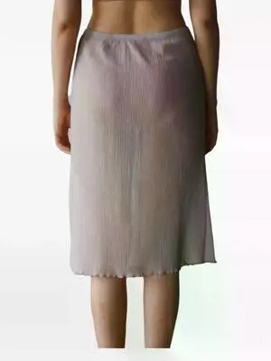 BASERANGE Crinkled Finish Straight Skirt