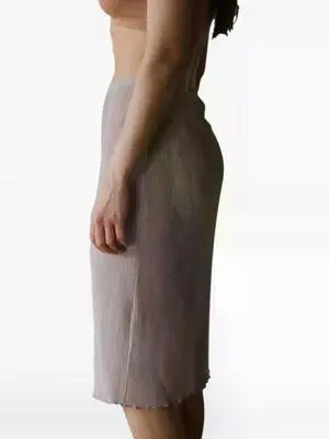 BASERANGE Crinkled Finish Straight Skirt