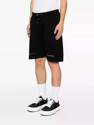 THROWBACK. Logo-embroidered Drawstring Shorts