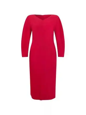 Alberta Ferretti V-neck Midi Dress