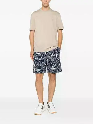 Michael Kors Leaf-print Drawstring Shorts