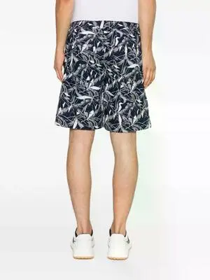 Michael Kors Leaf-print Drawstring Shorts