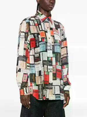 Moschino Print Silk Shirt