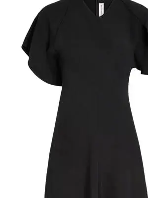 Victoria Beckham Panelled Asymmetric Dress - Black