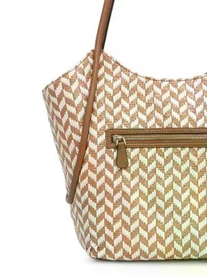 Guess Tessi Woven Chevron-pattern Tote Bag