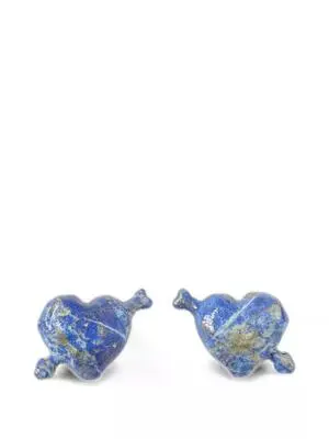 Sunnei Heart-shaped Earrings - Silver