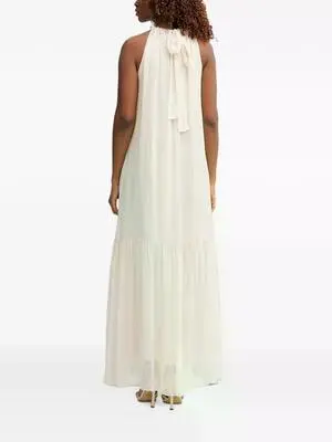 HAVEONE Tiered Halterneck Maxi Dress