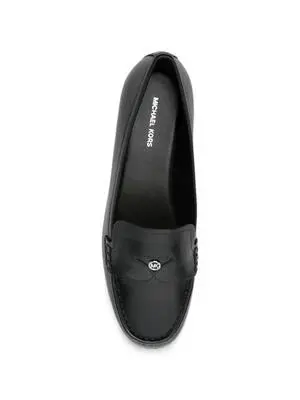 Michael Kors Jennings Logo-plaque Leather Loafers
