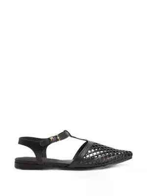 Tommy Hilfiger Cut-out T-bar Flat Pumps