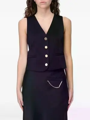 Armani Exchange Single-breasted Waistcoat - Black