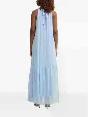 HAVEONE Tiered Halterneck Maxi Dress