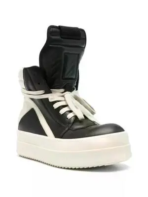 Rick Owens Geobasket Leather Sneakers