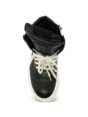 Rick Owens Geobasket Leather Sneakers