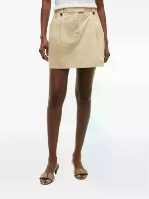 Tommy Hilfiger Pleated Embroidered Mini Skirt