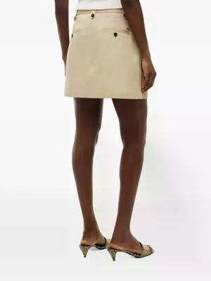 Tommy Hilfiger Pleated Embroidered Mini Skirt