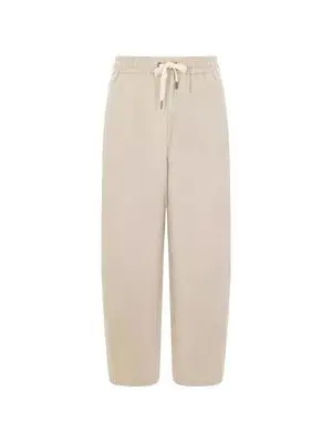Brunello Cucinelli Drawstring-fastening Trousers - Neutrals