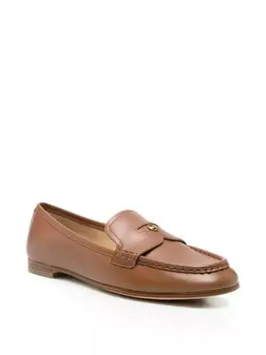 Michael Kors Jennings Logo-plaque Leather Loafers
